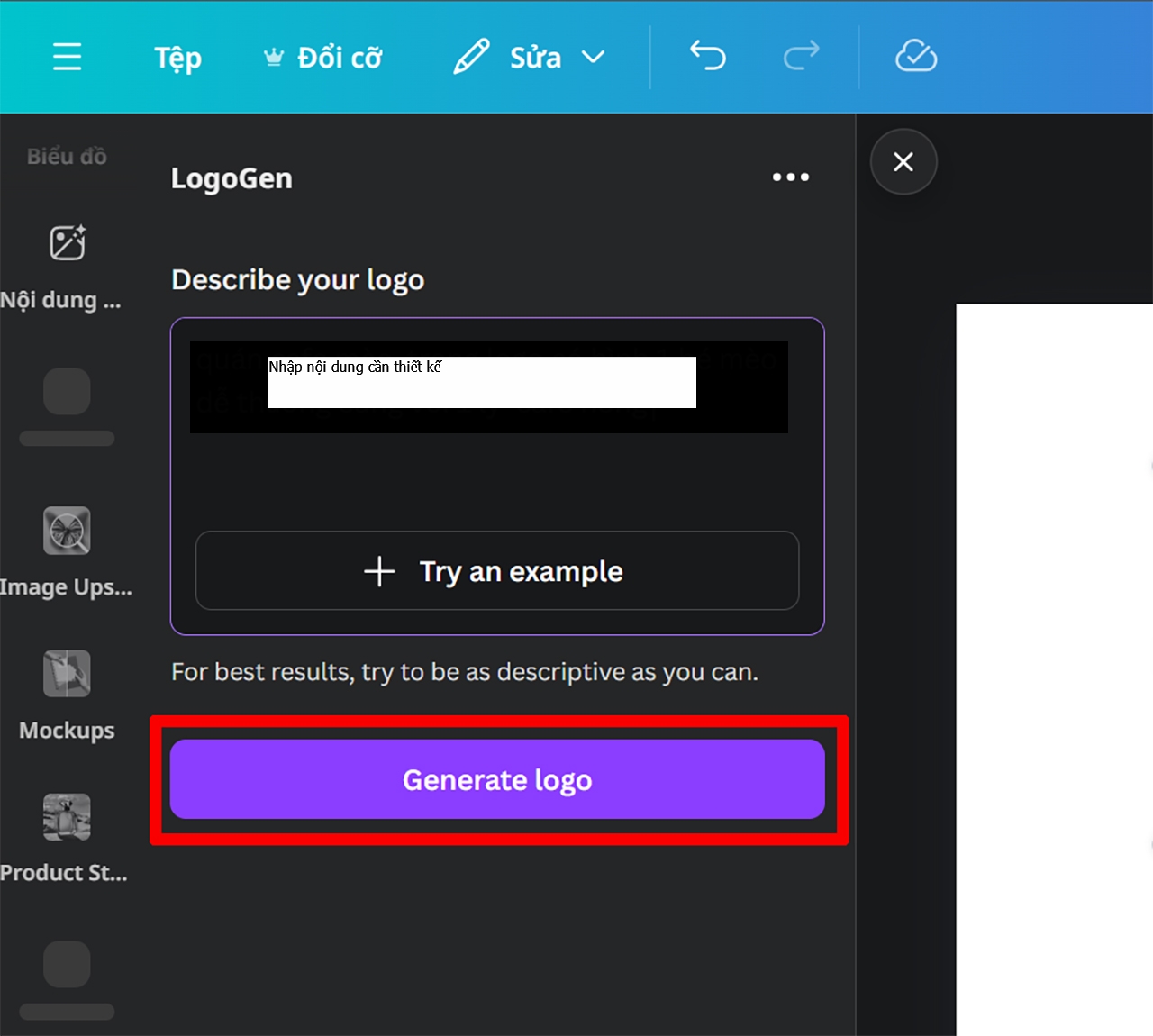Hướng dẫn cách tạo Logo trên Canva bằng mô tả - Divine News