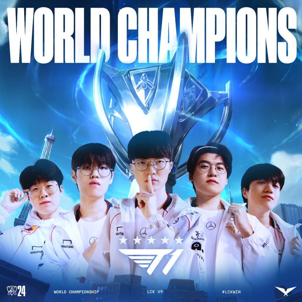 T1 lập kỷ lục với chức vô địch LMHT thế giới thứ 5 - Divine News