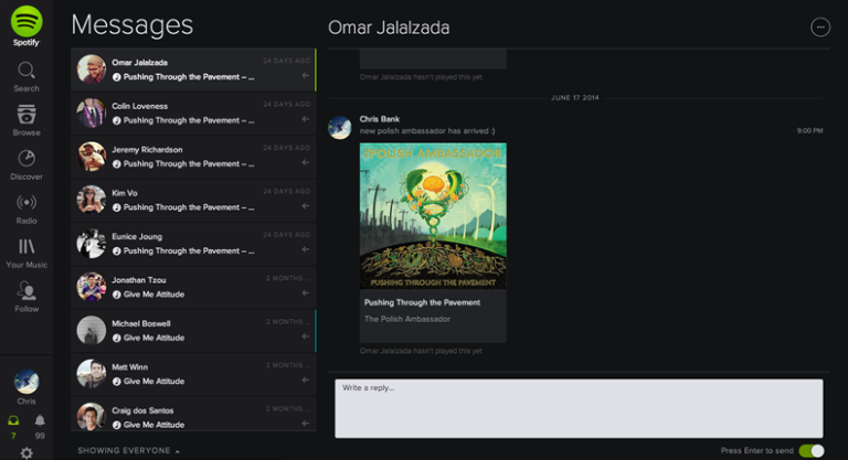 Spotify ra mắt “Messages” – Tính năng nhắn tin mới ngay trong ứng dụng ...